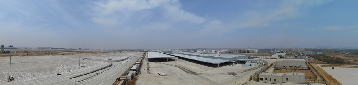 郑州机场三期先行工程的北货运站已完工图片报道河南省人民政府门户网站