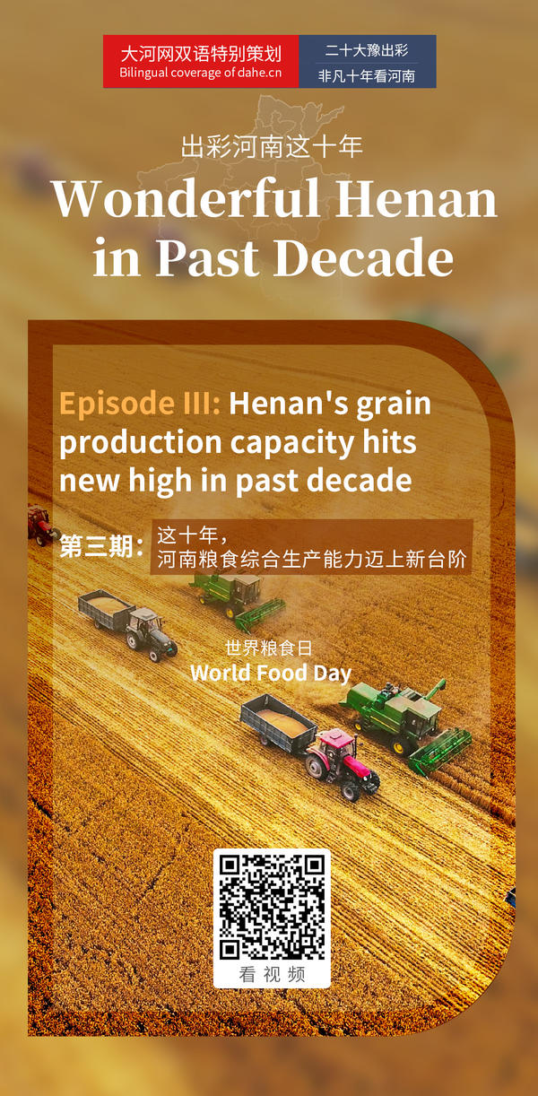 'Wonderful Henan in Past Decade' Episode III: Henan's grain production ...