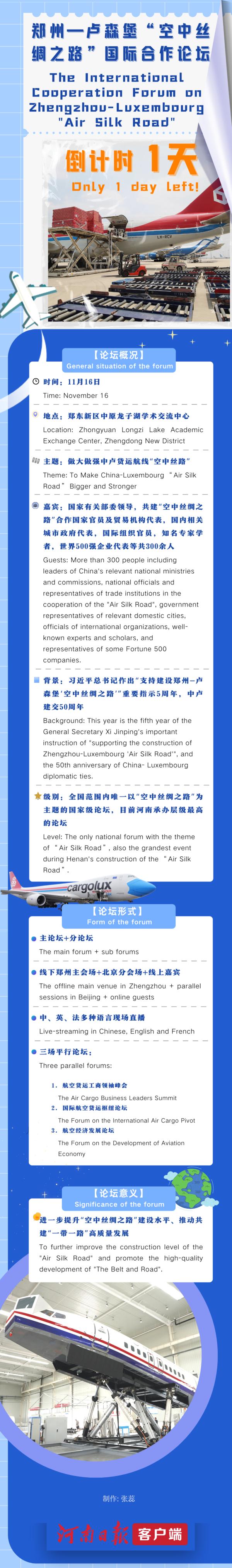 双语图说丨郑州 卢森堡 空中丝绸之路”国际合作论坛明日开幕！论坛内容双语速览最新动态河南省人民政府门户网站